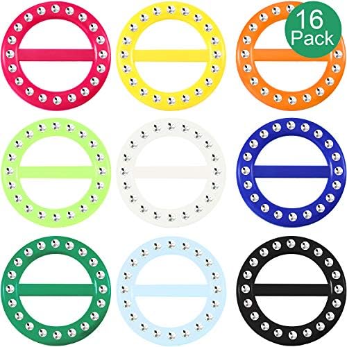 Amazon.com: 16 Pieces Plastic Round Elegant Tee Shirt Clips, Scarf ...