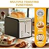Amazon.com: Simple Deluxe 2-Slice Toaster, Stainless Steel Toaster, 6 ...