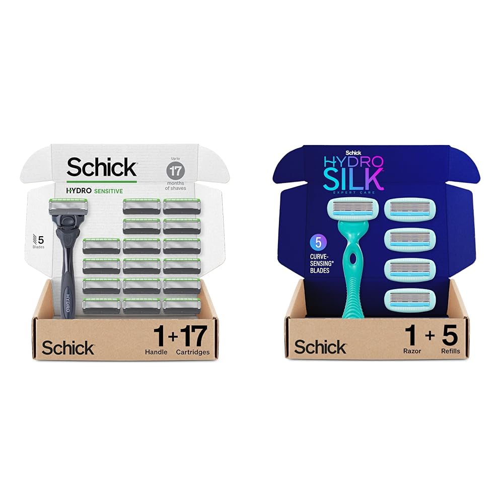 Amazon.com: Schick Hydro Sensitive Razor for Men — Razor for Men ...