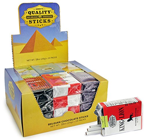 Amazon.com: Case of 24 Chocolate Cigarettes Packs - 10 Milk Chocolate ...