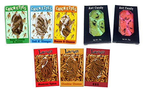 Ant Candy, Original Cricket Snax and Larvets Original Worm Snacks ...