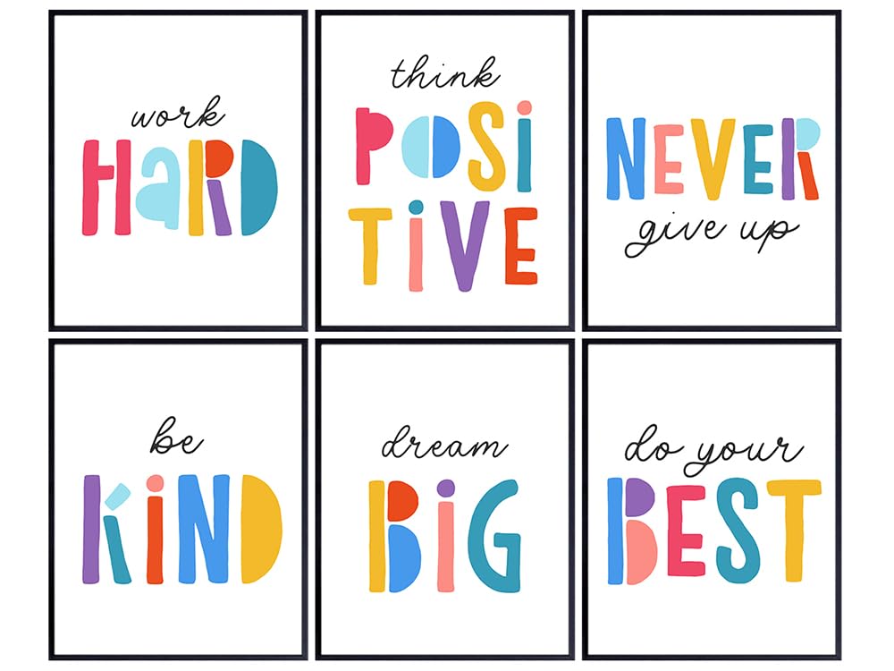 Amazon.com: Inspirational Quotes For Kids LARGE 11x14 - Nursery Wall ...