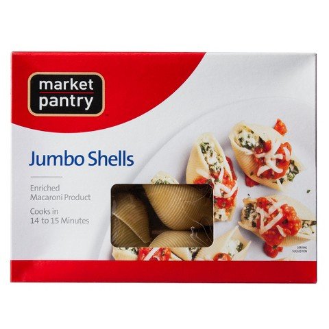 Amazon.com: Market Pantry Jumbo Shells Pasta 12 oz