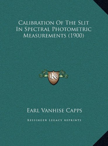 Calibration Of The Slit In Spectral Photometric Measurements (1900 ...
