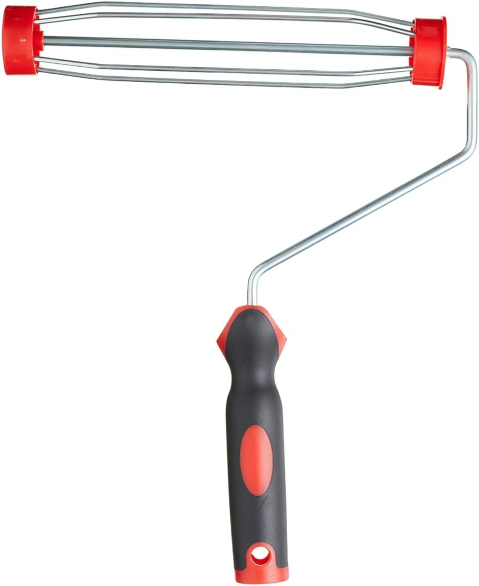 Amtech G4410 9” Paint Roller Frame (225mm), Smooth and Even Roll Cage ...