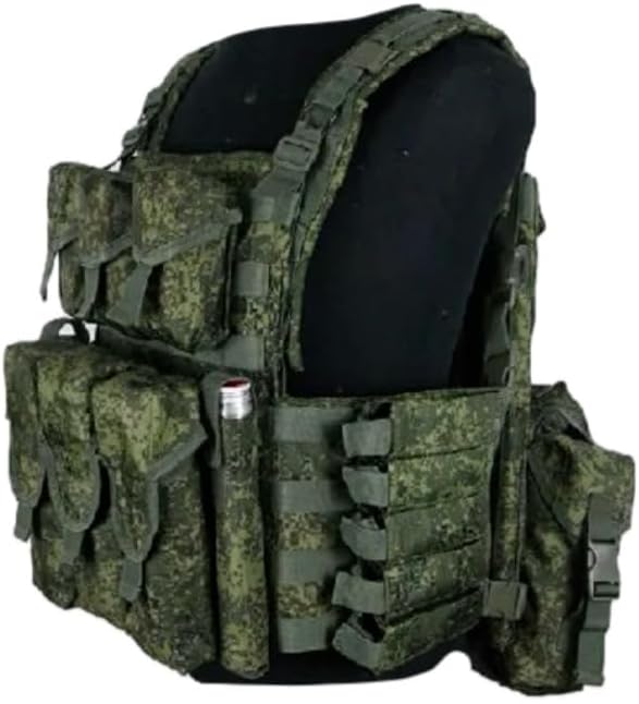 Amazon.co.jp: 【ロシア軍】VKBO VDV 空挺部隊 6b46 タクティカルベスト EMR デジタルフローラ 迷彩 復刻版 個人 ...