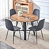 Amazon.com - AISYKOD 42 Inch Round Dining Table Set for 4, Modern ...