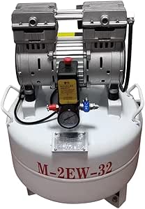 Lab Equipment 32 liters One for Two Silent Oil Free Air -Compressor ...