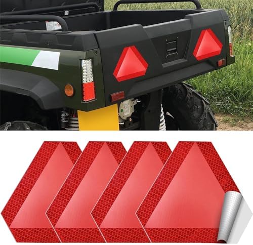 Amazon.com: Smeyta Slow Moving Vehicle Sign 4 Pack,7"x8" Diamond Grade ...