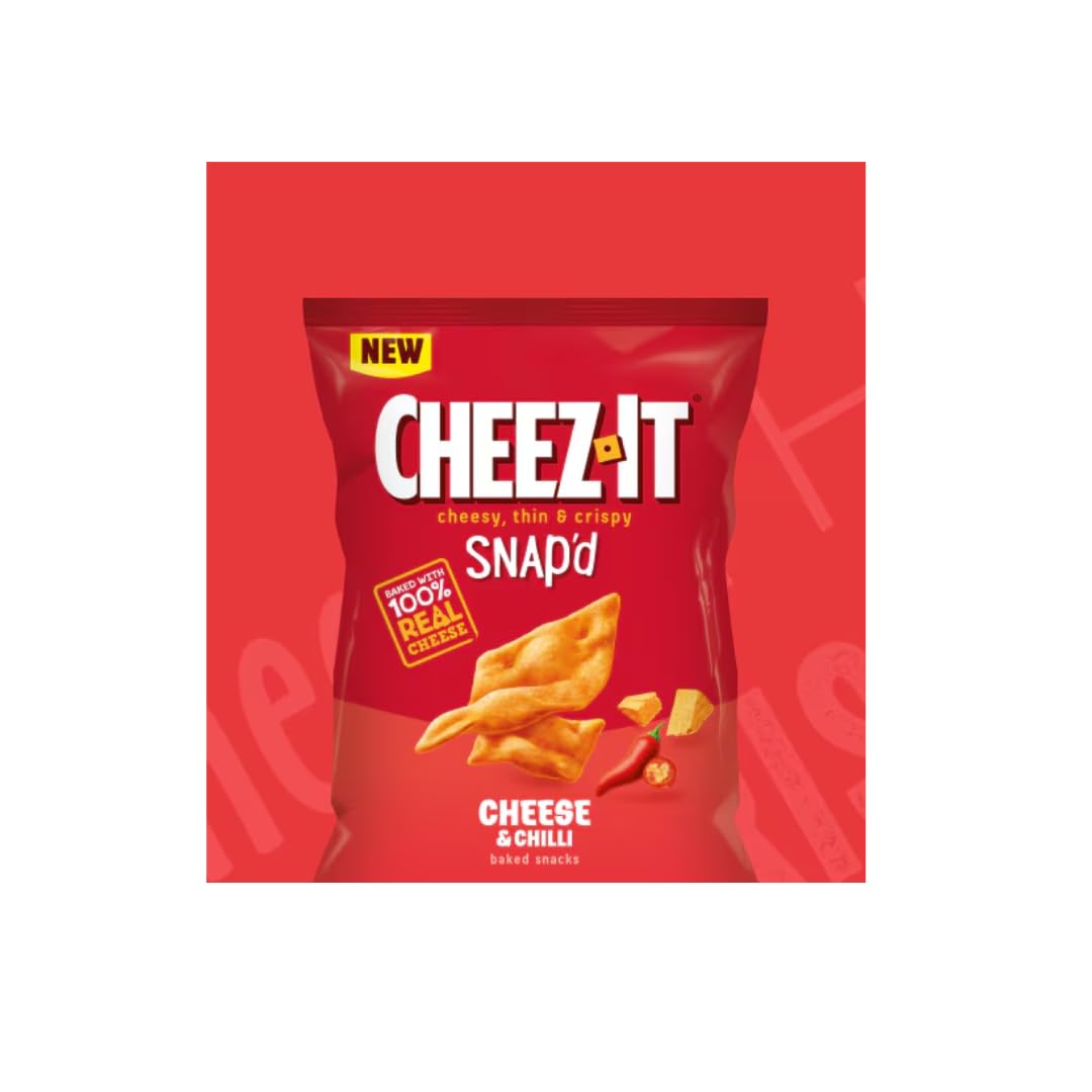Buy Cheez-it | Cheesy, thin & Cri | Snap'd | Cheese & Chilli Flavoured ...