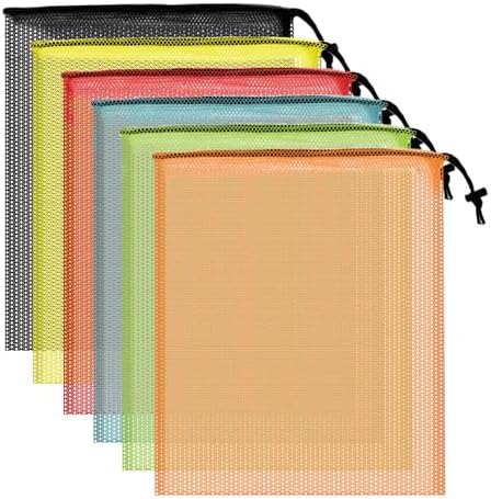 Amazon.com: 6 Pcs Mini Nylon Net Bags Mesh Bags Drawstring 16x14 Inch ...