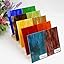 CHICSHIS 10 Vibrant Opaque Stained Glass Sheets, Assorted Brilliant ...
