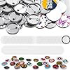 Amazon.com: Rntfunre Button Maker Supplies, 400 PCS 32mm/1.25 inch Pin ...