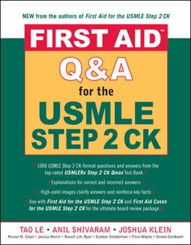 First Aid Q&A for the USMLE Step 2 CK (First Aid Series): 9780071481731 ...