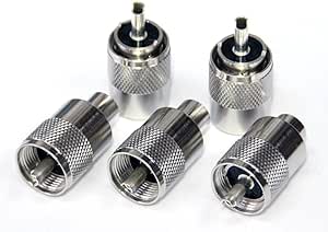 Amazon.co.jp: MP-5 (5個セット) ニッケルメッキ 5D-2V/FB用 M型コネクター 国内生産品 : 産業・研究開発用品