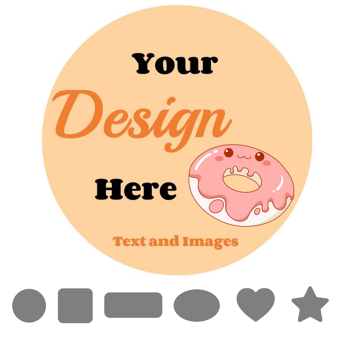 Amazon.com: Sappheiros Custom Design Labels Stickers, Personalized Your ...