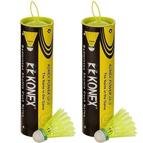 Konex Nylon Green Shuttlecock for Boys and Girls Pack of 2 Tubes ...