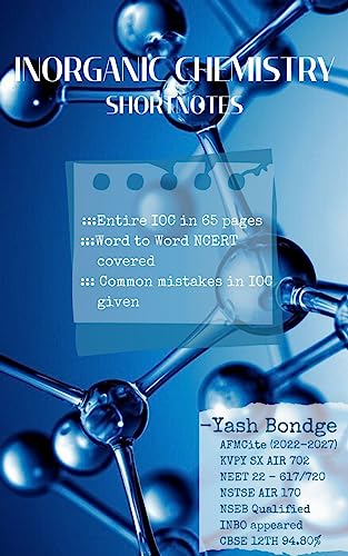 INORGANIC CHEMISTRY SHORT NOTES eBook : BONDGE, YASH, Bhagat, Renu ...