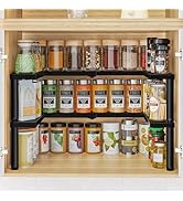 Amazon.com: THYGIFTREE Spice Rack Organizer for Cabinet 2 Tier ...