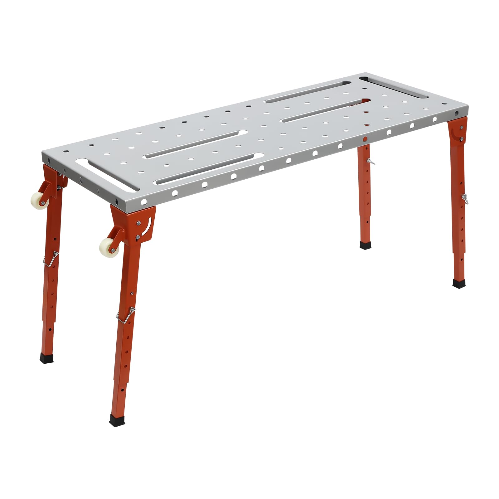 Portable Welding Table,Folding Steel Welding Workbench Table on Wheels ...