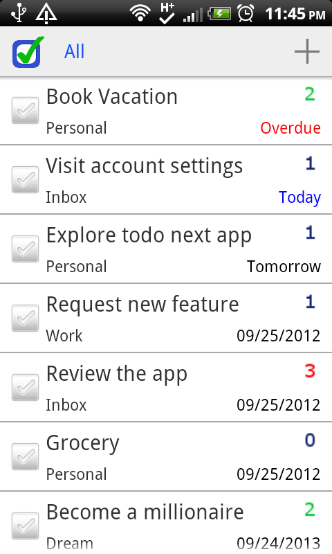 ToDo Next Task List, ToDo List - App on the Amazon Appstore
