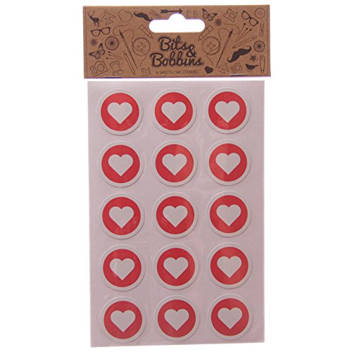 Creative Craft Pack - 60 Heart Stickers : Amazon.in: Home & Kitchen