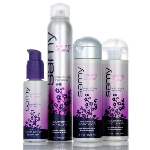 Amazon.com: Samy Young 4:evr Age-defying Haircare 4 Piece Set Kit ...
