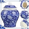 Amazon.com: Hushee Small Blue and White Vases Chinoiserie Decor Ginger ...