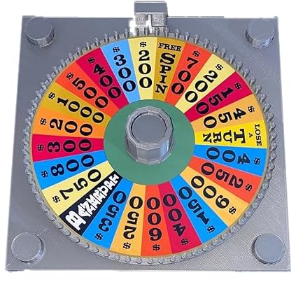 Amazon.com: Early 80s Era Wheel of Fortune Board Game Wheel Spinner ...
