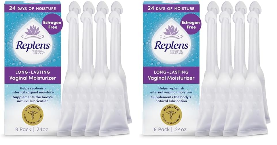 Amazon.com: Replens Long-Lasting Vaginal Moisturizer, 8ct with Single ...