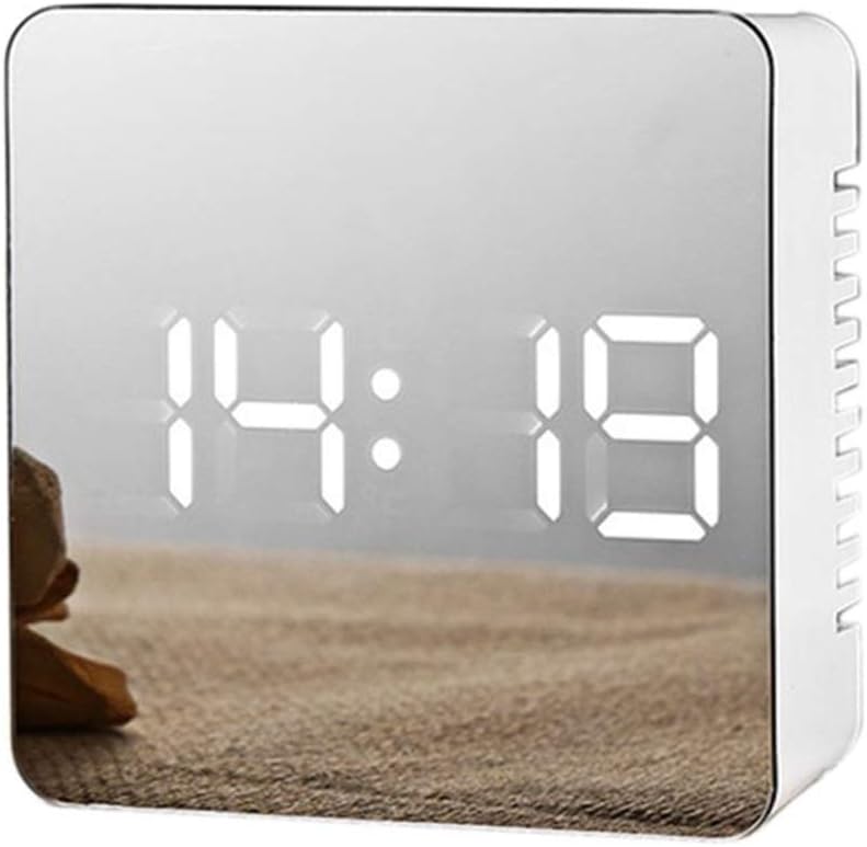 Amazon.com: Led Alarm Clock Digital Electronic Led Mirror Clock ...