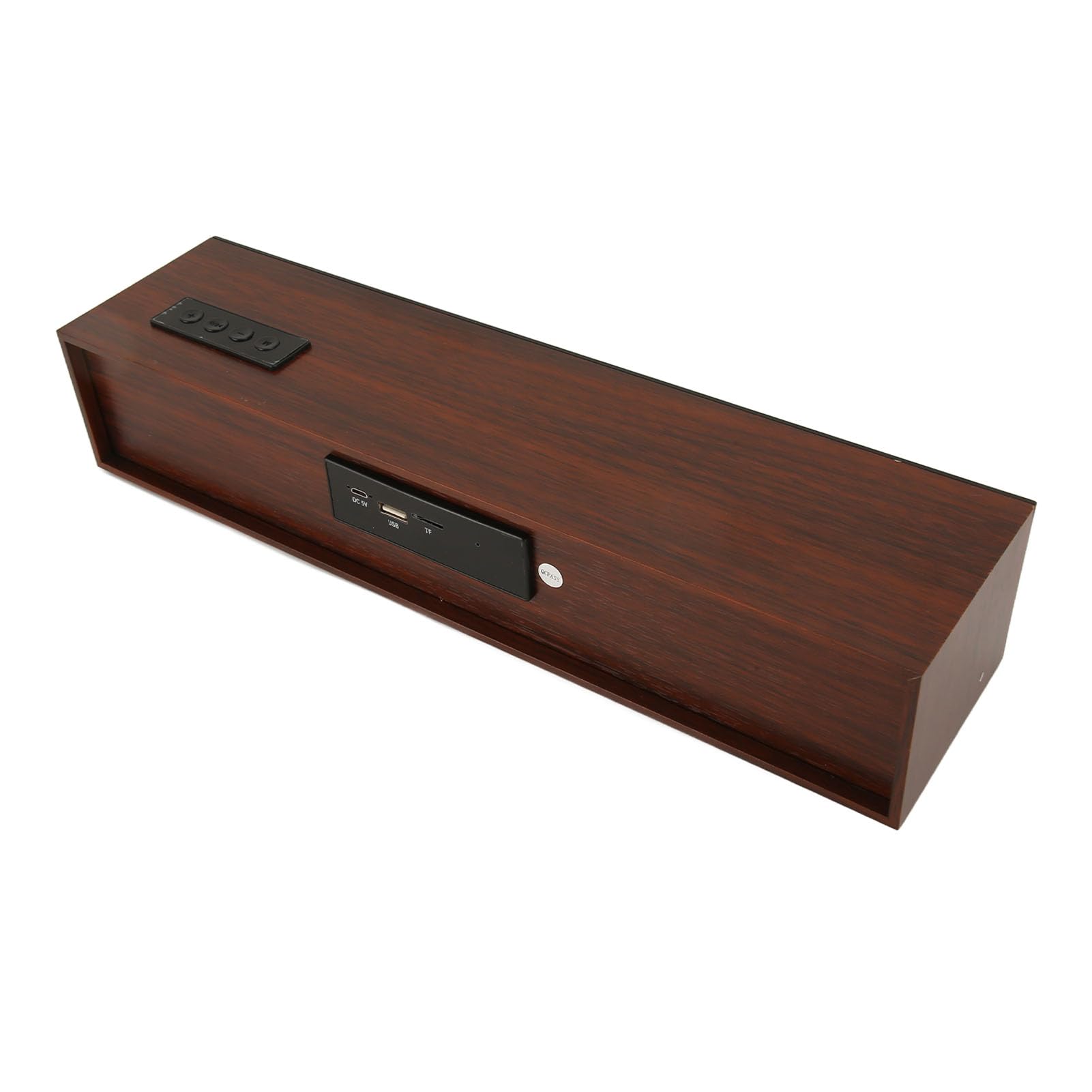 Amazon.com: Composite Wood Desktop Soundbar, HiFi Stereo Deep Bass ...