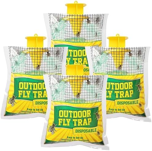 Amazon.com: Fly Traps Outdoor Fly Trap Hanging, Disposable Fly Killer ...