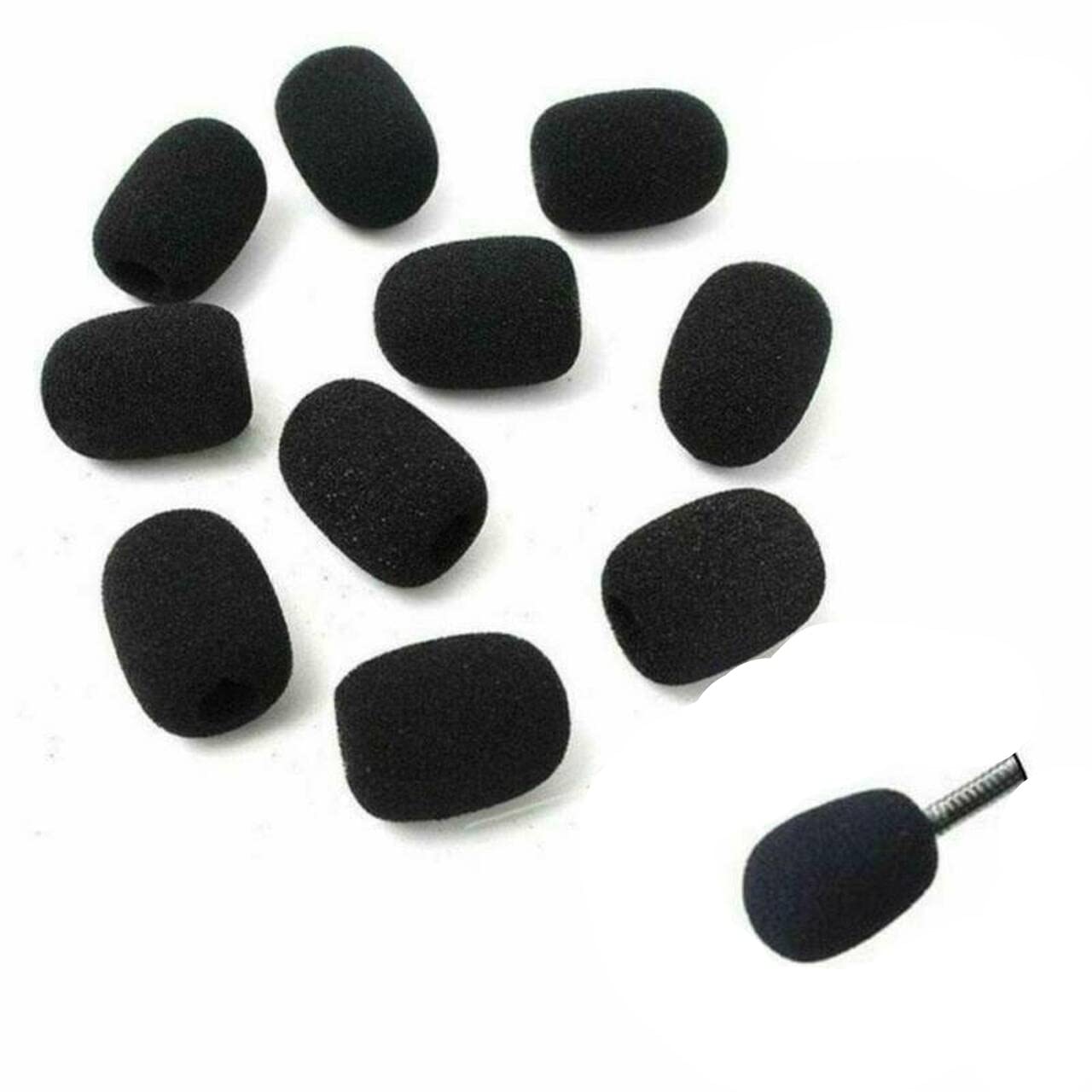 Headphone Mic Windscreen Sponge Foam pack of 10pcs - SIZE Length 3cm ...