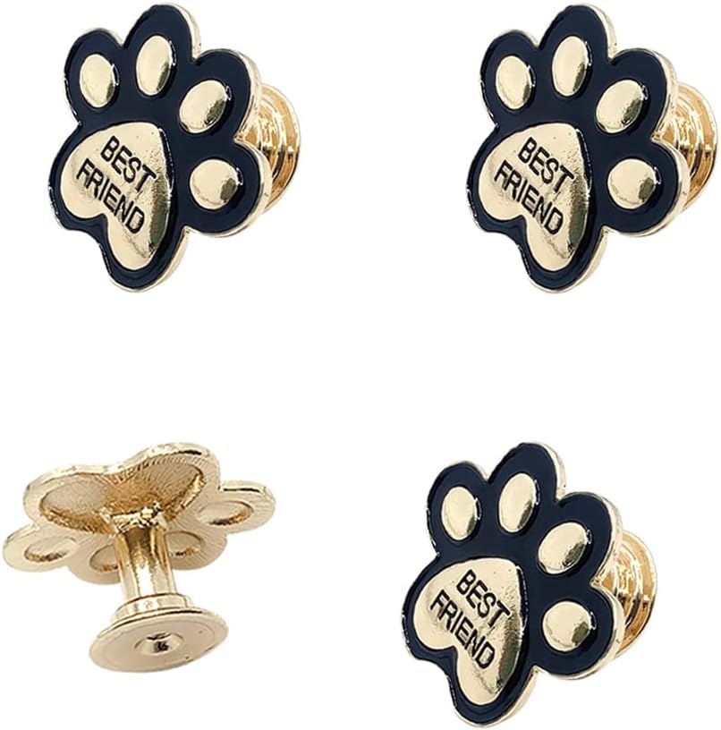 LLDYNW 4 pcs Dog Paw Knobs Dresser Drawer Knobs Cupboard Handles Animal ...