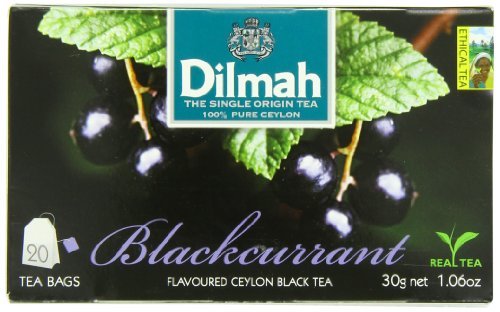 Amazon.com : Dilmah Fun Teas Blackcurrant Flavored Black Tea, 20 Count ...