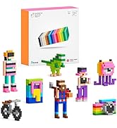 Amazon.com: PIXIO-1600 Magnetic Blocks - Pixel Art Building Toys - Open ...