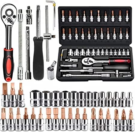DN AND VM 46 in 1 pcs tool kit & screwdriver and socket set,hand wrench ...