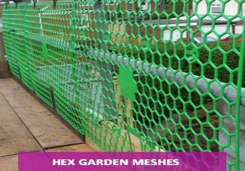 Green Hexagonal Mesh PVC Garden Fencing Net (1.20 m x 1 m) : Amazon.in ...