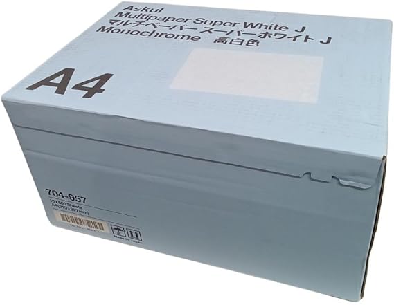 Amazon | ASKUL(アスクル) コピー用紙 マルチペーパー スーパーホワイトJ A4 1セット (2500枚：500枚入×5冊) 高白色 国内生産品 ASKUL(アスクル) FSC ...