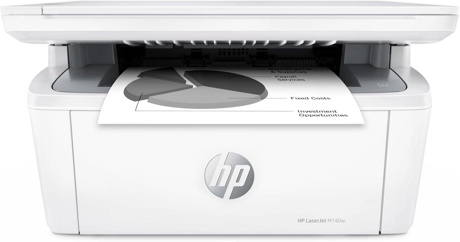 Amazon.com: HP LaserJet MFP M140w Wireless Black & White Printer, Print ...