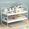Amazon.com: 2-Tier Adjustable Desktop Organizer Shelf, Small Desk Shelf ...