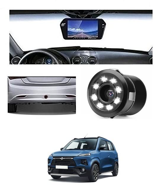 Trigcars ® Wagon R xl5 Car 7 Inch Rear View Mirror Screen Display with ...