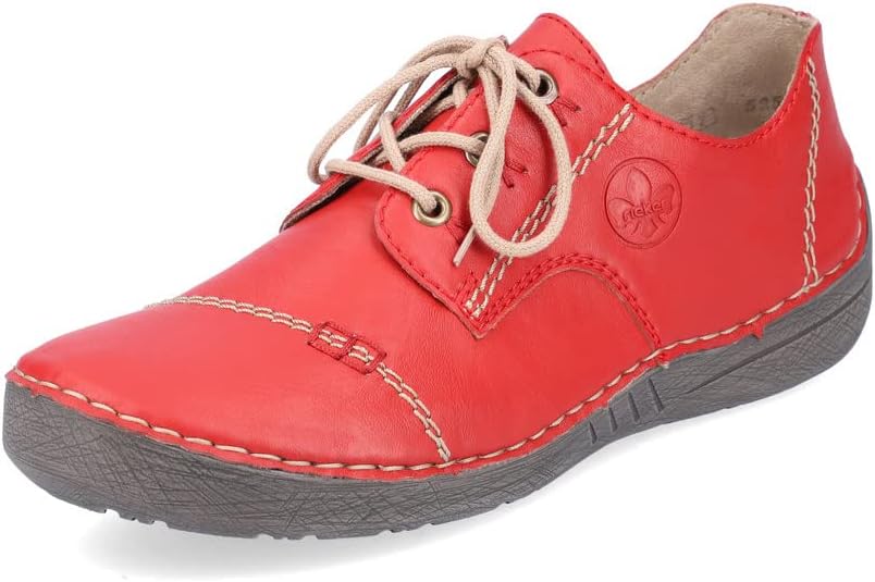Amazon.com | Rieker Women's 52520 Angela Sneaker Red | Fashion Sneakers