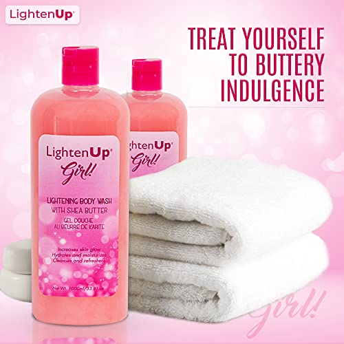LightenUp Exfoliating Body Wash – 33.8 Fl oz / 1000 ml (Girl) – BigaMart