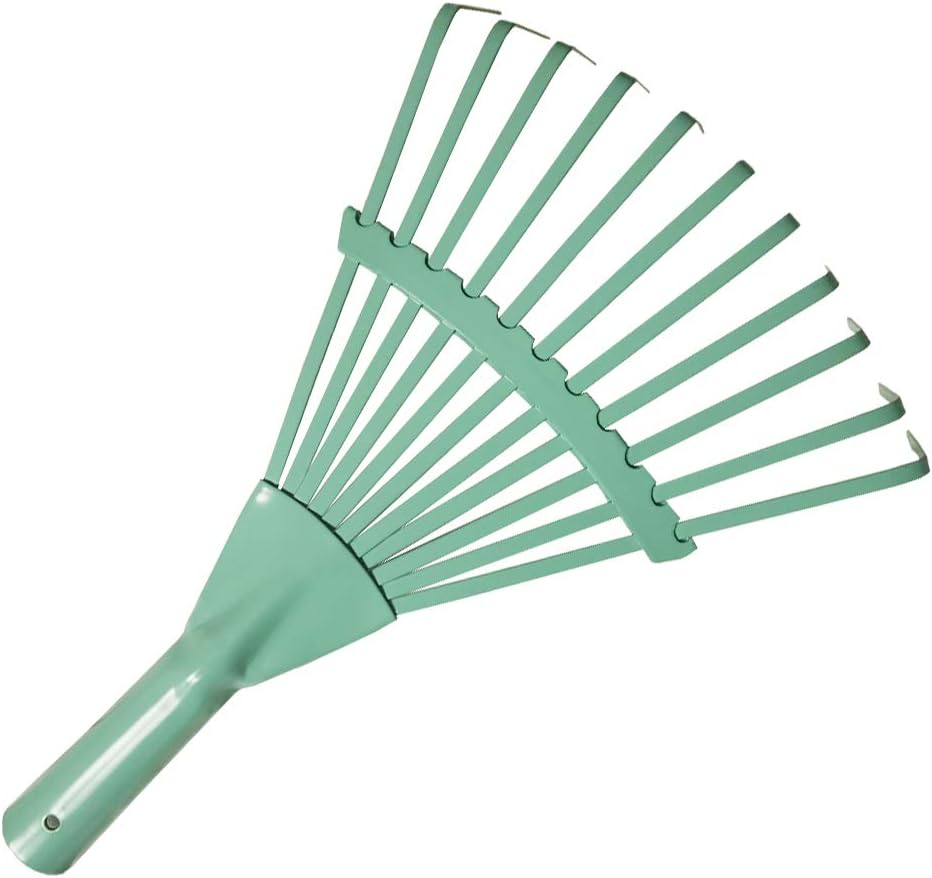 Amazon.com : Kids Help Garden Hand Rake 11 Tine Small Shrub Rake Head ...