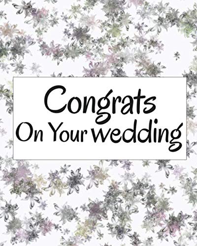 congrats on your wedding: Lined Journal Notebook | Congratulations on ...