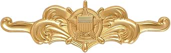 Amazon.com: US Coast Guard Cutterman Officer Badge: Clothing, Shoes ...