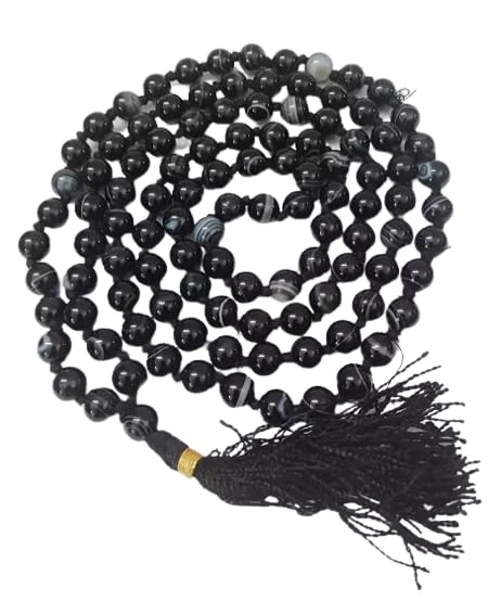 Buy Blustone Flawless Black Sulemani Mala Original Certified With ...