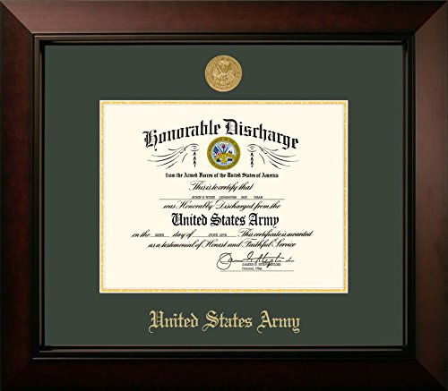 Buy Campus Images "Army Discharge" Legacy Frame with Gold Medallion, 10 ...